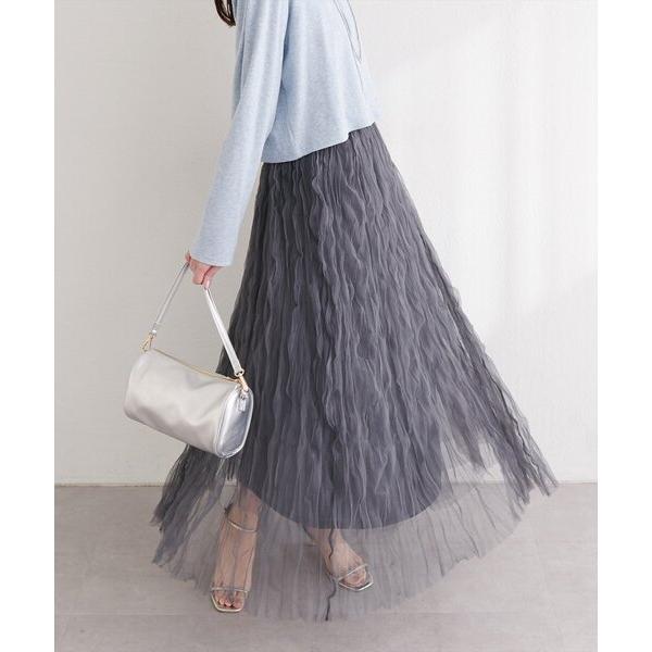 ZOZO問い合わせ番号:103354952ショップ:natural couture，ナチュラルクチュールブランド:natural couture，ナチュラルクチュール商品名:チュールクリンクルスカートカテゴリ:スカート>スカートブラン...