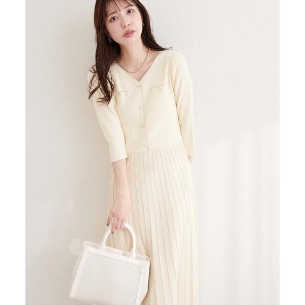 ZOZO問い合わせ番号:103354965ショップ:natural couture，ナチュラルクチュールブランド:natural couture，ナチュラルクチュール商品名:ラメプリーツニットワンピースカテゴリ:ワンピース/ドレス>ワ...