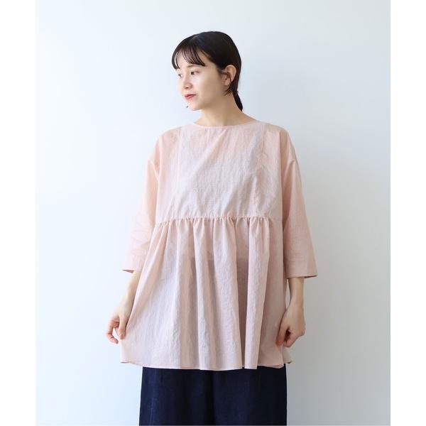 ZOZO問い合わせ番号:103354996ショップ:bulle de savon，ビュルデサボンブランド:yuni，ユニ　，bulle de savon，ビュルデサボン商品名:Cotton Polyester stripe tunic ti...