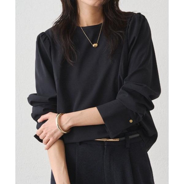 ZOZO問い合わせ番号:103355041ショップ:LOUNGEDRESS，ラウンジドレスブランド:LOUNGEDRESS，ラウンジドレス商品名:【Atelier N5/アトリエヌメロサンク】パフスリーブクルーブラウスカテゴリ:トップス&g...