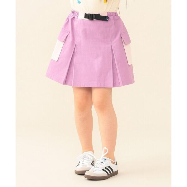 ZOZO問い合わせ番号:103355050ショップ:BEAMS HEART，ビームスハートブランド:BEAMS mini，ビームスミニ商品名:タック ベルテッド ショーツイン スカート 2026SS（90〜140cm）カテゴリ:スカート&g...