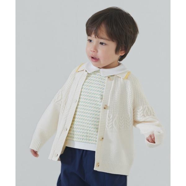 『セール実施中』ZOZO問い合わせ番号:103355537ショップ:moimoln，モイモルンブランド:moimoln，モイモルン商品名:カラーライン襟付き長袖ニットカーディガンカテゴリ:トップス>カーディガン/ボレロブランド品番:M...