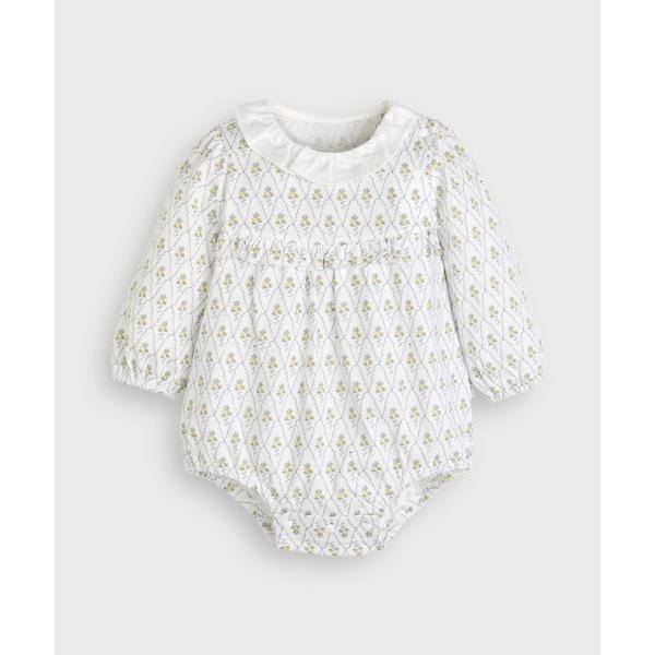 ※このアイテムは返品・交換対象外商品です。ZOZO問い合わせ番号:103355546ショップ:moimoln，モイモルンブランド:moimoln，モイモルン商品名:アンティークフラワー長袖ボディスーツカテゴリ:ママ＆ベビー>ロンパース...
