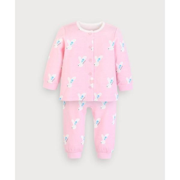 ZOZO問い合わせ番号:103355657ショップ:moimoln，モイモルンブランド:moimoln，モイモルン商品名:【ルームウェア】ラビット総柄長袖トップス＆パンツカテゴリ:ルームウェア>ルームウェア/パジャマブランド品番:M2...