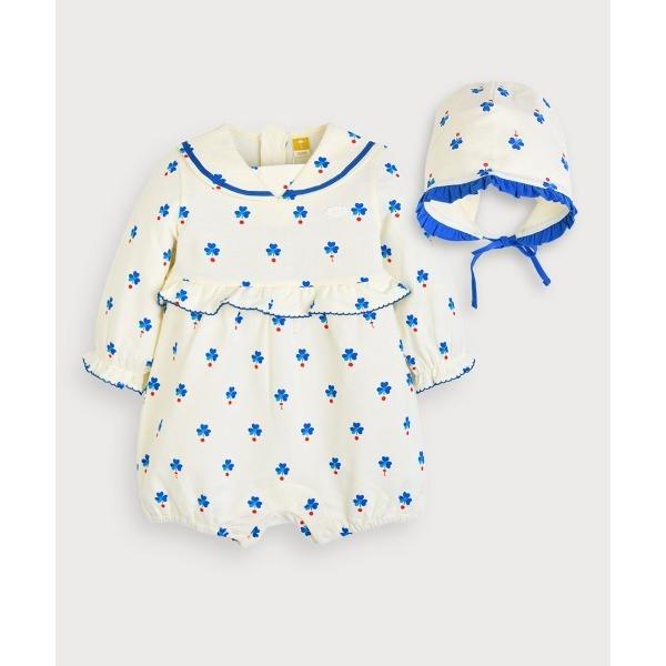 ※このアイテムは返品・交換対象外商品です。ZOZO問い合わせ番号:103355700ショップ:moimoln，モイモルンブランド:moimoln，モイモルン商品名:【2点セット】クローバー長袖カバーオール＆帽子カテゴリ:ママ＆ベビー>...