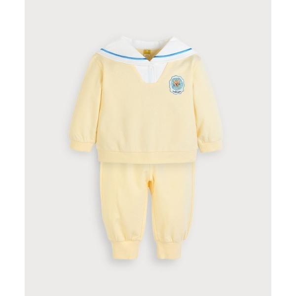 ZOZO問い合わせ番号:103355747ショップ:moimoln，モイモルンブランド:moimoln，モイモルン商品名:【セットアップ】アニマルセーラーカラー長袖トップス＆パンツカテゴリ:ジャケット/アウター>セットアップブランド品...