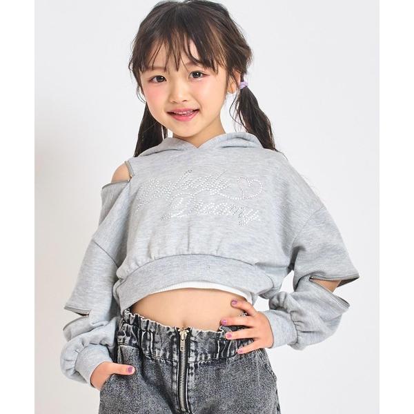 『タイムセール実施中』ZOZO問い合わせ番号:103355962ショップ:ANAP，アナップブランド:ANAP kids，アナップキッズ商品名:ラインストーンロゴマルチジップデザインスウェットフーディーカテゴリ:トップス>その他トップ...