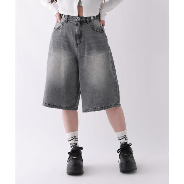 ZOZO問い合わせ番号:103356588ショップ:repipi armario，レピピアルマリオブランド:repipi armario，レピピ アルマリオ，10C REPIPI，ジューシーレピピ商品名:【2WAYウエスト】デニムハーフパン...
