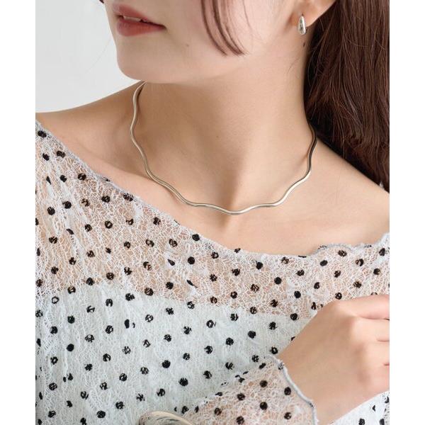 ZOZO問い合わせ番号:103356695ショップ:mystic，ミスティックブランド:mystic，ミスティック商品名:【Lara】WAVEチョーカーカテゴリ:アクセサリー>リングブランド品番:MYZ1061111A0004素材:合...