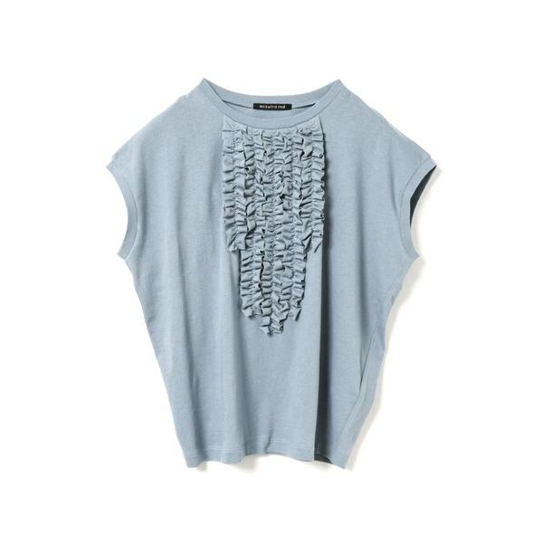 ZOZO問い合わせ番号:103357502ショップ:MARcourt，マーコートブランド:mizuiroind，ミズイロインド商品名:mizuiro ind フレンチスリーブフリルプルオーバーカテゴリ:トップス>Tシャツ/カットソーブ...