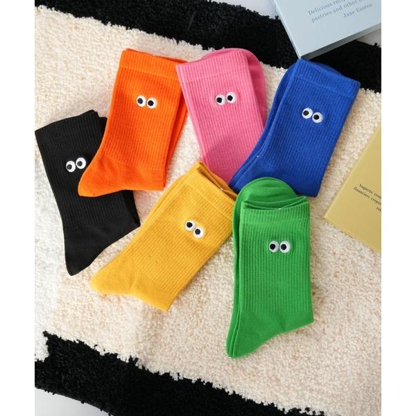 『タイムセール実施中』※このアイテムは返品・交換対象外商品です。ZOZO問い合わせ番号:103357653ショップ:Port，ポートブランド:Port，ポート商品名:【 Port / ポート 】 モンスターアイ カラー リブ ソックス 靴下...