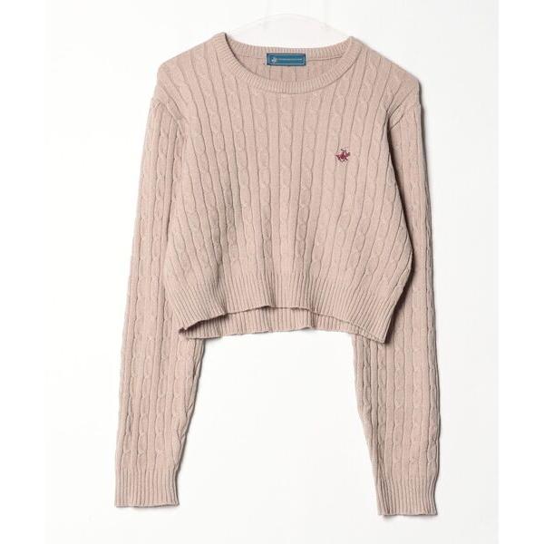 『セール実施中』参考価格：5，489円発売時期：2025年11月コンディション：A（使用感なし）数回使用した程度で使用感が感じられないアイテム参考商品名：【BEVERLYHILLS POLO CLUB・WEB限定】ケーブル編みクロップドニッ...