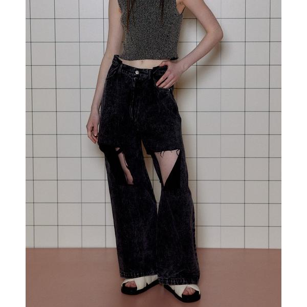 『タイムセール実施中』参考価格：17，930円発売時期：2024年01月コンディション：A（使用感なし）数回使用した程度で使用感が感じられないアイテム参考商品名：Square Cut Denim Pants/スクエアカットデニム【MAISO...