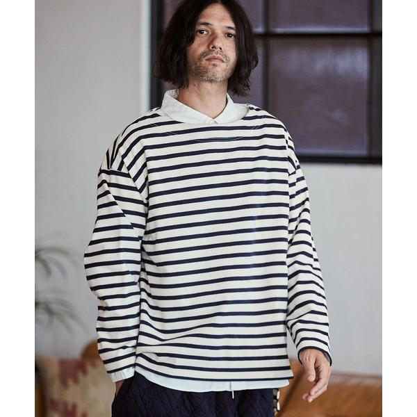 『タイムセール実施中』参考価格：12，100円発売時期：2023年09月コンディション：B（目立つ使用感なし）使用感が少ない、または気にならないアイテム後身頃・内側：毛玉参考商品名：mlt4425-フレンチボーダーボートネックカットソー参考...