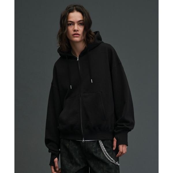 参考価格：7，920円発売時期：2024年08月コンディション：B（目立つ使用感なし）使用感が少ない、または気にならないアイテム全体的：色あせ参考商品名：Heavy weight double zip-up hoodie /ヘビーウェイトダ...