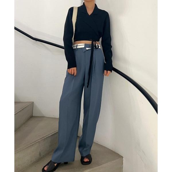 参考価格：25，300円発売時期：2023年02月コンディション：S（新品同様）タグ付きの未使用、または新品同様のアイテム付属品：ベルト・タグ参考商品名：Tailored Knit Top参考品番：25S61310【商品に関する注意事項】・...