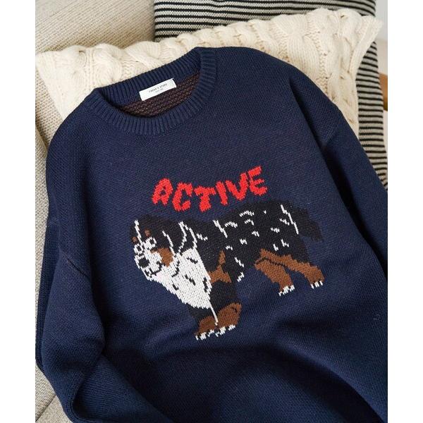 『セール実施中』参考価格：4，994円発売時期：2024年11月コンディション：D（傷・汚れあり）傷や汚れがあるが使用には問題ないアイテム全体的：毛玉参考商品名：限定展開　DOG ジャガード ニット プルオーバー参考品番：133224890...