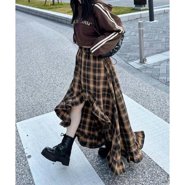 『セール実施中』参考価格：5，995円発売時期：2024年11月コンディション：A（使用感なし）数回使用した程度で使用感が感じられないアイテム参考商品名：【りなてぃコラボ】チェックフリルスリットスカート/WEB/EC限定商品参考品番：253...