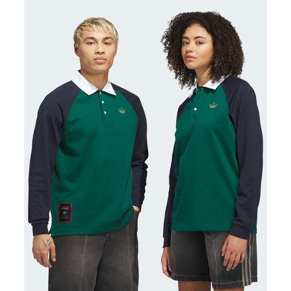 ZOZO問い合わせ番号:103393050ショップ:adidas，アディダスブランド:adidas，アディダス，adidas Originals，アディダスオリジナルス商品名:スケートボーディングｘタイショーン ラグビーシャツ / アディダ...