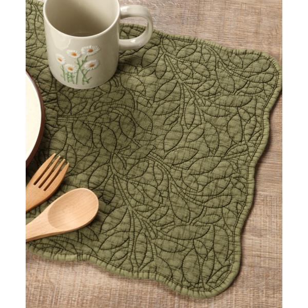 ZOZO問い合わせ番号:103394018ショップ:studio CLIP，スタディオクリップブランド:studio CLIP，スタディオクリップ商品名:リーフ柄キルトランチョンマットカテゴリ:食器/キッチン>ランチョンマット/テーブ...