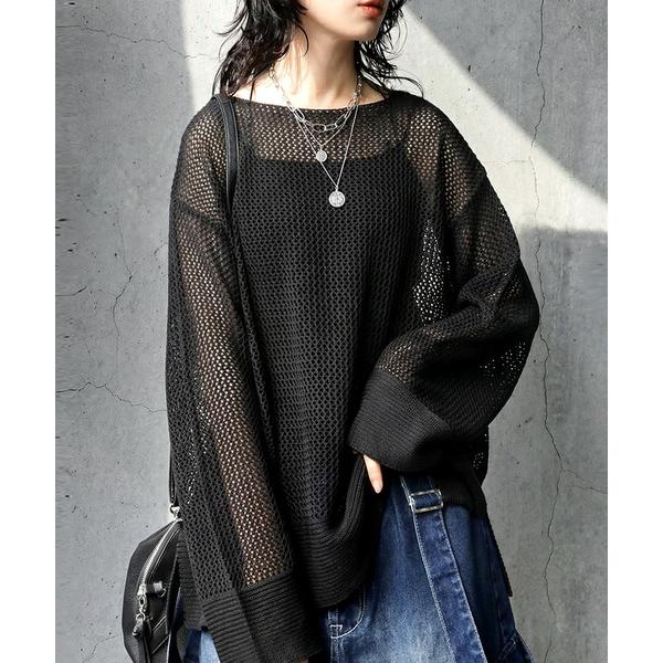 『タイムセール実施中』ZOZO問い合わせ番号:103394639ショップ:antiqua，アンティカブランド:antiqua，アンティカ商品名:メッシュニットカテゴリ:トップス>ニット/セーターブランド品番:PN-00604素材:アク...