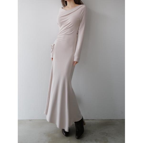 ZOZO問い合わせ番号:103394707ショップ:THETOVE，ザトーべブランド:celon，セロン商品名:luxe shirring asymmetric dressカテゴリ:ワンピース/ドレス>ワンピースブランド品番:C260...