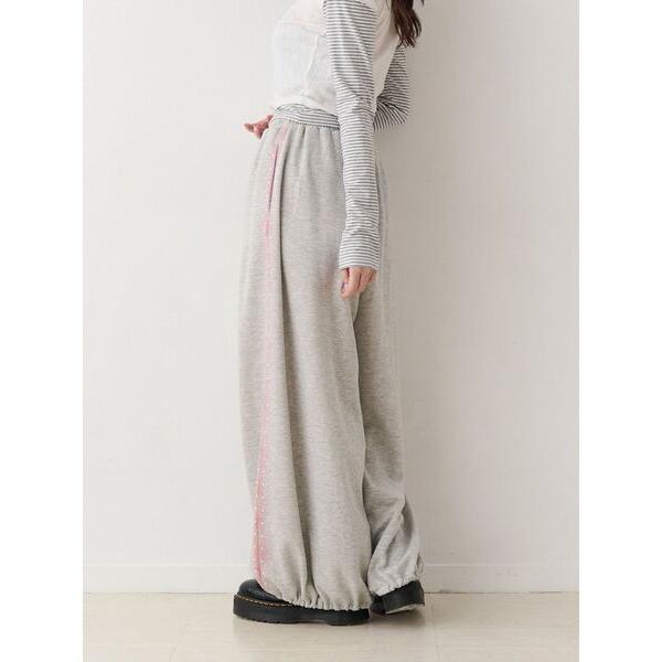 ZOZO問い合わせ番号:103394949ショップ:jouetie，ジュエティブランド:jouetie，ジュエティ商品名:バレルレッグルーズスタッズスウェットパンツ【セットアップ対応】カテゴリ:パンツ>スウェットパンツブランド品番:0...