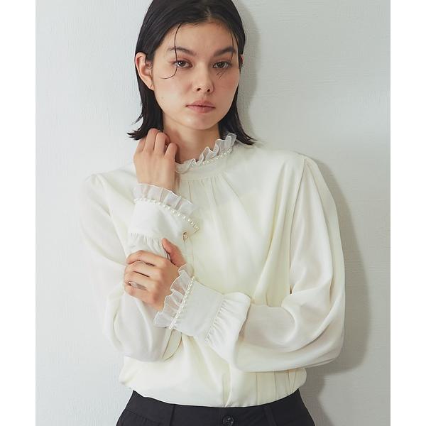 ZOZO問い合わせ番号:103395581ショップ:SMILE ORCHID，スマイルオーキッドブランド:SMILE ORCHID，スマイルオーキッド商品名:パール付きフリルブラウスカテゴリ:トップス>シャツ/ブラウスブランド品番:s...