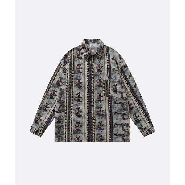 ZOZO問い合わせ番号:103395701ショップ:P L U M STORE，プラム ストアブランド:U:UME，ユーム商品名:Exotic Elephant Print Shritカテゴリ:トップス>シャツ/ブラウスブランド品番:...