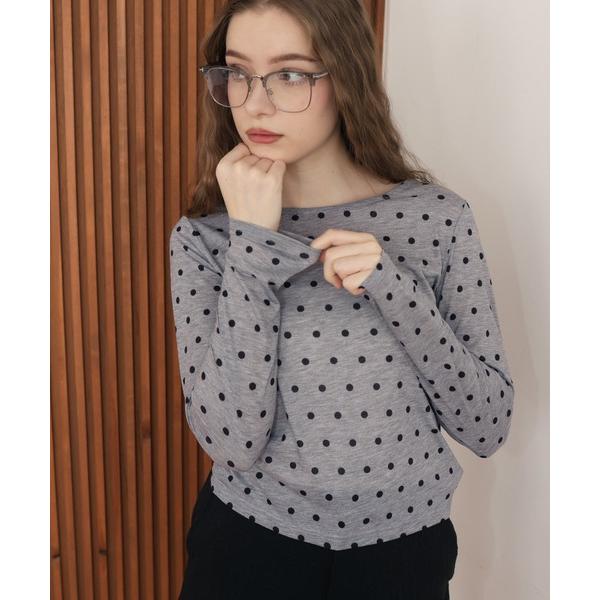 ZOZO問い合わせ番号:103395765ショップ:LIAN，リアンブランド:Mili affinity，ミリアフィニティー商品名:ドット柄ロングシアーTシャツカテゴリ:トップス>Tシャツ/カットソーブランド品番:243-101S21...