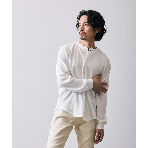『セール実施中』ZOZO問い合わせ番号:103396141ショップ:improves，インプローブスブランド:improves，インプローブス商品名:ワッフル ヘンリー ネック 長袖Tシャツカテゴリ:トップス>Tシャツ/カットソーブラ...