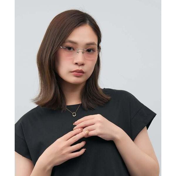 ZOZO問い合わせ番号:103396339ショップ:Zoff，ゾフブランド:Zoff，ゾフ商品名:SUNCUTGlasses/UV100%CUT ウェリントン型 リムレス サングラス｜フチなし 軽量 チタン 「度無し専用」 カラーレンズ 紫...