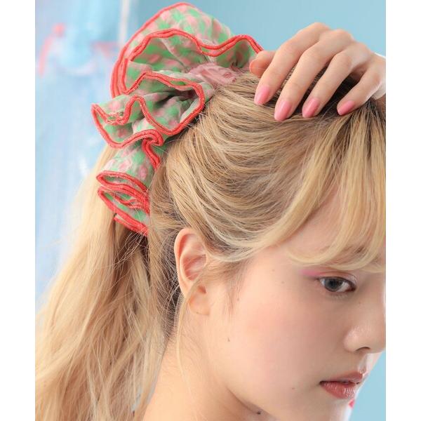 ZOZO問い合わせ番号:103397015ショップ:CAROLINA GLASER，カロリナ グレイサーブランド:CAROLINA GLASER，カロリナ グレイサー商品名:ボリューム フリル ギンガムチェック ビッグシュシュカテゴリ:ヘア...