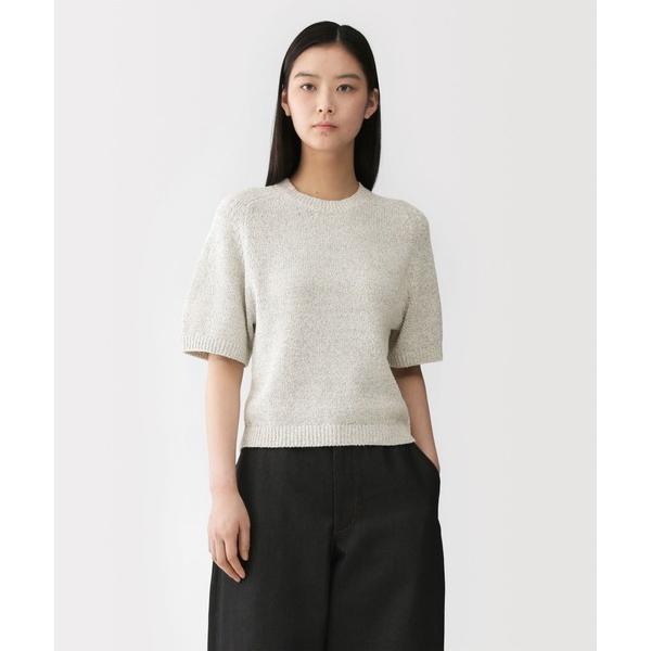 ZOZO問い合わせ番号:103397079ショップ:無印良品，ムジルシリョウヒンブランド:MUJI Labo，ムジラボ，無印良品，ムジルシリョウヒン商品名:〔MUJI Labo〕婦人　コットン混ブークレ五分袖セーターカテゴリ:トップス&gt...