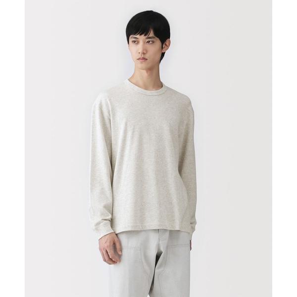 ZOZO問い合わせ番号:103397083ショップ:無印良品，ムジルシリョウヒンブランド:MUJI Labo，ムジラボ，無印良品，ムジルシリョウヒン商品名:〔MUJI Labo〕紳士　昔ながらの製法で編み立てたミニ裏毛クルーネック長袖Ｔシャ...