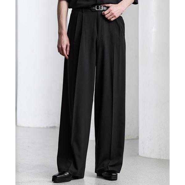 ZOZO問い合わせ番号:103397459ショップ:EMMA CLOTHES，エマ クローズブランド:CLEL，クレイル商品名:【CLEL】Summer Wool Blend Semi-wide Tuck Slacks / サマーウールブレ...