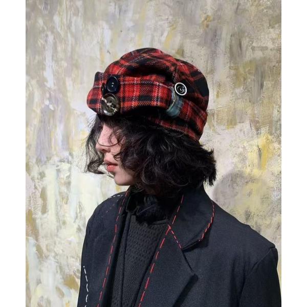 『タイムセール実施中』ZOZO問い合わせ番号:103397662ショップ:DIAVEL，ディアベルブランド:Lis ardent，リスアルダン，DIAVEL，ディアベル商品名:選べるベレー帽　レッドチェック柄/デニム/ブラックベルベットカテ...
