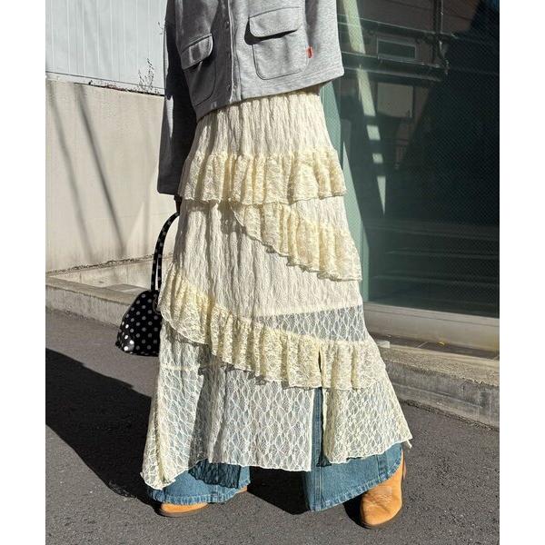 『タイムセール実施中』ZOZO問い合わせ番号:103397767ショップ:CIAOPANIC，チャオパニックブランド:CIAOPANIC，チャオパニック商品名:レースイレヘムIラインロングスカートカテゴリ:スカート>スカートブランド品...