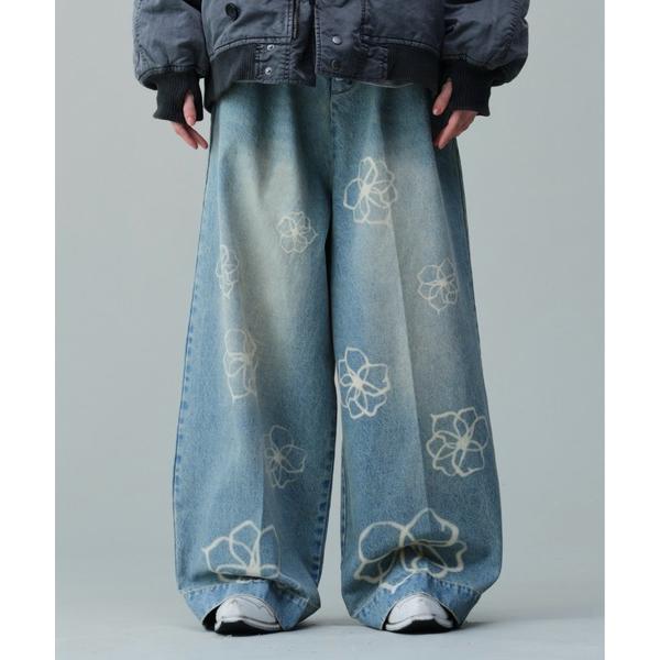 『セール実施中』参考価格：15，400円発売時期：2024年12月コンディション：A（使用感なし）数回使用した程度で使用感が感じられないアイテム参考商品名：soerte × camphor wood / FLOWER PAINT WIDE ...