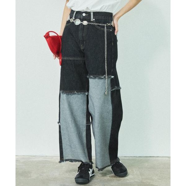 ZOZO問い合わせ番号:103410584ショップ:archives，アルシーヴブランド:MIRROR STOKE，ミラーストーク商品名:【ZOZO限定】PATCHWORK DENIM PANTS/パッチワークデニムパンツカテゴリ:パンツ&...