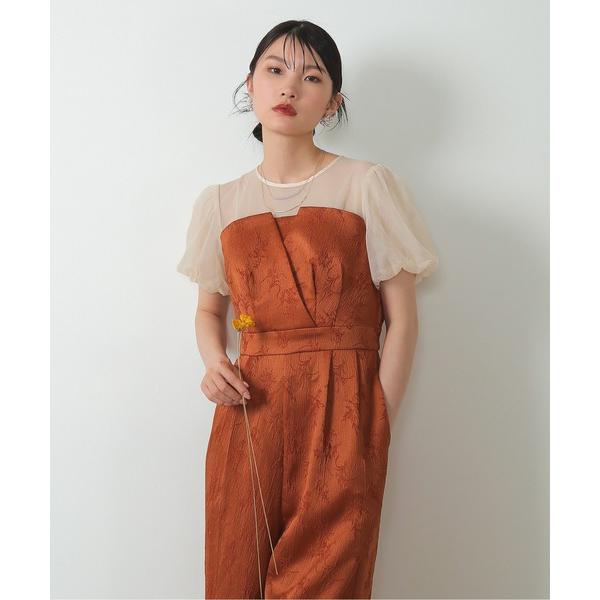 『セール実施中』参考価格：20，900円発売時期：2024年06月コンディション：A（使用感なし）数回使用した程度で使用感が感じられないアイテム参考商品名：チュール パフスリーブ ワイドパンツ オールインワン ハイウエスト  パーティー ド...