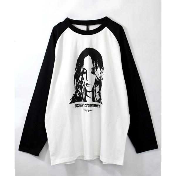 『セール実施中』参考価格：5，500円発売時期：2024年08月コンディション：B（目立つ使用感なし）使用感が少ない、または気にならないアイテム全体的：毛玉参考商品名：oversize raglan sleeve print long sl...