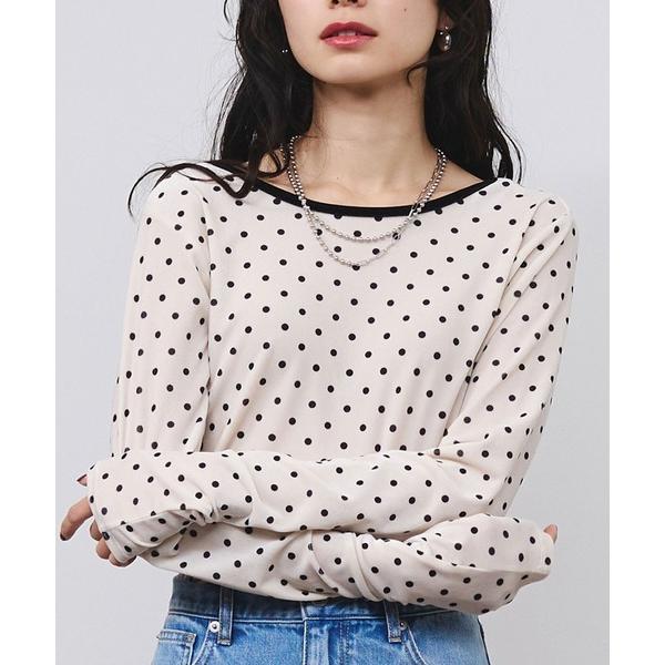 ZOZO問い合わせ番号:103433592ショップ:ROSE BUD，ローズバッドブランド:ROSE BUD，ローズバッド商品名:SHEER VELOUR DOT TOPカテゴリ:トップス>Tシャツ/カットソーブランド品番:21326...