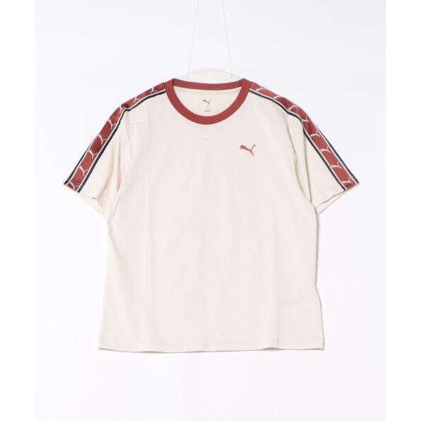 ZOZO問い合わせ番号:103434632ショップ:TSURUYA，ツルヤブランド:PUMA，プーマ，TSURUYA，ツルヤ商品名:《PUMA》ESS ELEVATED MX SS テープ Tシャツカテゴリ:トップス>Tシャツ/カット...
