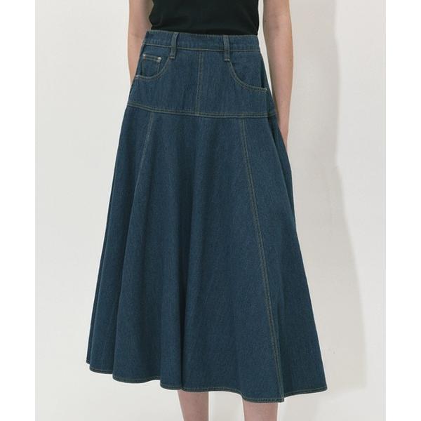 『セール実施中』参考価格：14，800円発売時期：2024年06月コンディション：A（使用感なし）数回使用した程度で使用感が感じられないアイテム参考商品名：ロング丈　フレアデニムスカート　FX24B090【Fano Studios】【202...