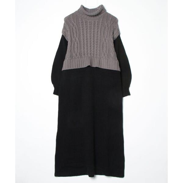 参考価格：6，930円発売時期：2021年11月コンディション：D（傷・汚れあり）傷や汚れがあるが使用には問題ないアイテム袖口：毛玉袖：毛玉、汚れ前身頃：ひきつれ参考商品名：【MyStandard】レイヤードライクニットワンピース参考品番：...