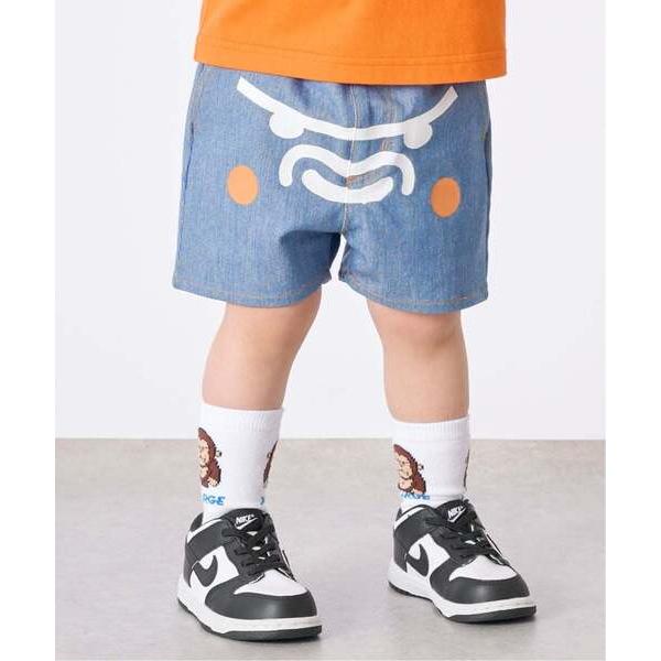 『セール実施中』ZOZO問い合わせ番号:103470123ショップ:X-girl Stages，エックスガール ステージスブランド:XLARGE KIDS，エクストララージキッズ商品名:ファニーゴリラフェイス デニムショートパンツカテゴリ:...