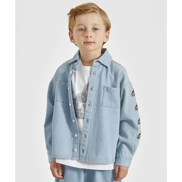 ZOZO問い合わせ番号:103470131ショップ:X-girl Stages，エックスガール ステージスブランド:XLARGE KIDS，エクストララージキッズ商品名:パッチロゴデニム長袖シャツカテゴリ:トップス>シャツ/ブラウスブ...