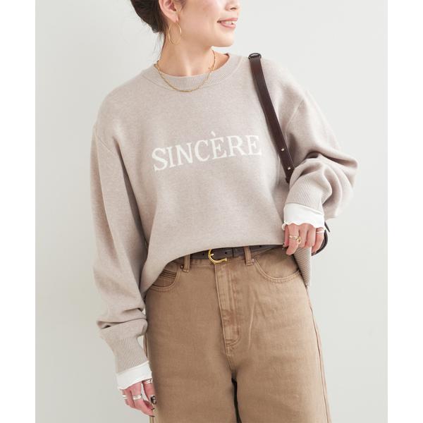 ZOZO問い合わせ番号:103470261ショップ:JOINT WORKS，ジョイントワークスブランド:B.C STOCK，ベーセーストック，Simplicite，サンプリシテ商品名:クルーネックロゴニットカテゴリ:トップス>ニット/...