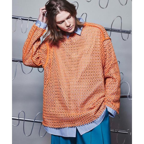 『セール実施中』参考価格：12，650円発売時期：2022年12月コンディション：B（目立つ使用感なし）使用感が少ない、または気にならないアイテム襟周り：汚れ参考商品名：《ユニセックスアイテム》クロシェライクメッシュプライムオーバークルーネ...